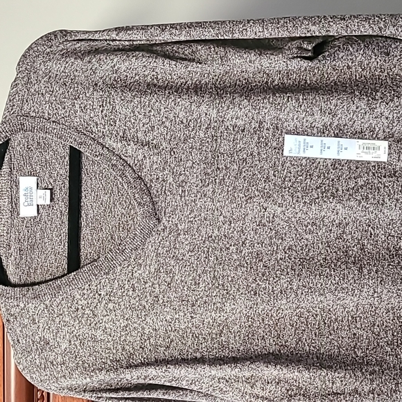 croft & barrow | Sweaters | Croft Barrow Mens Brown Espresso Bean Long ...